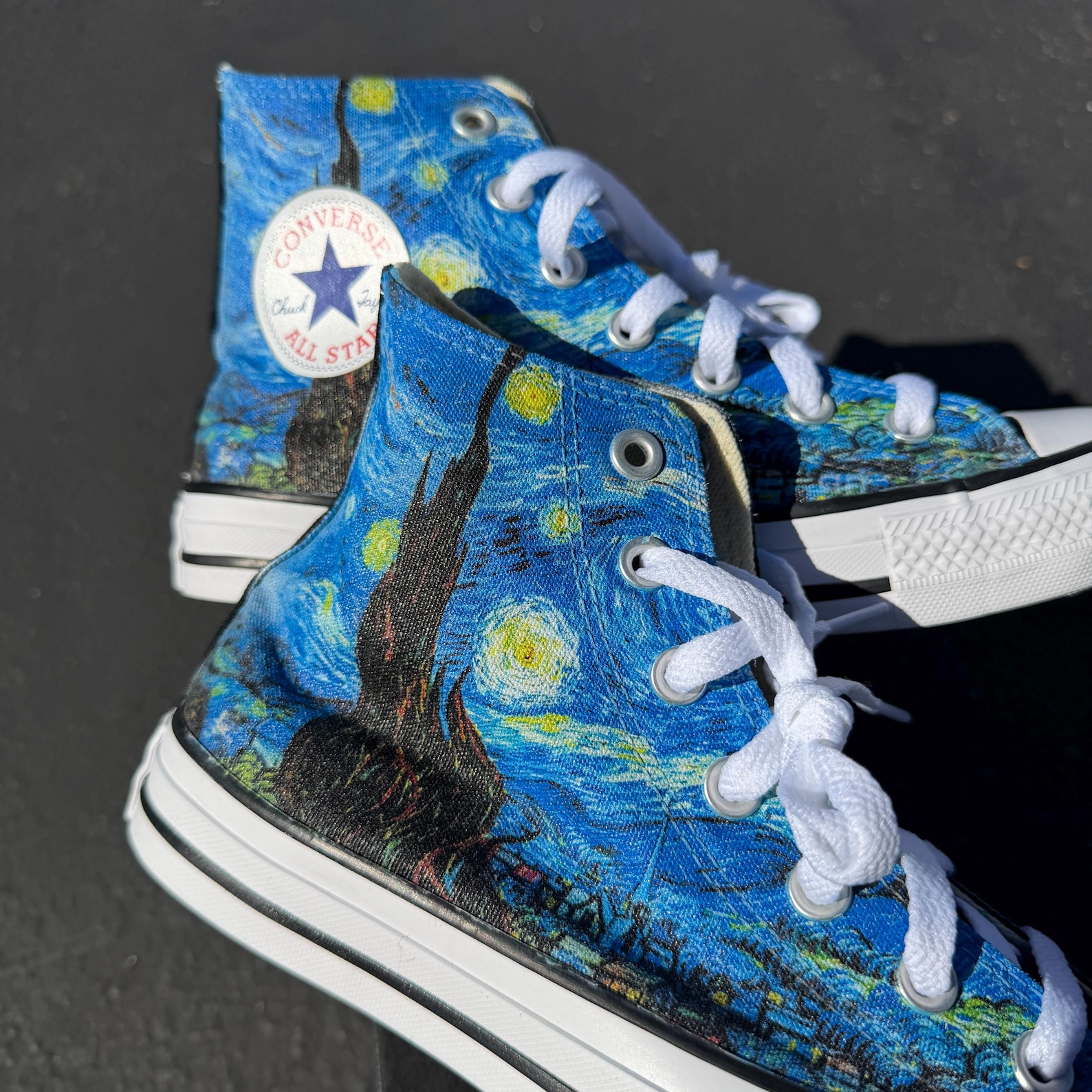 Starry Night Hi-top Converse Chuck Taylor Shoes for Women and Men ...