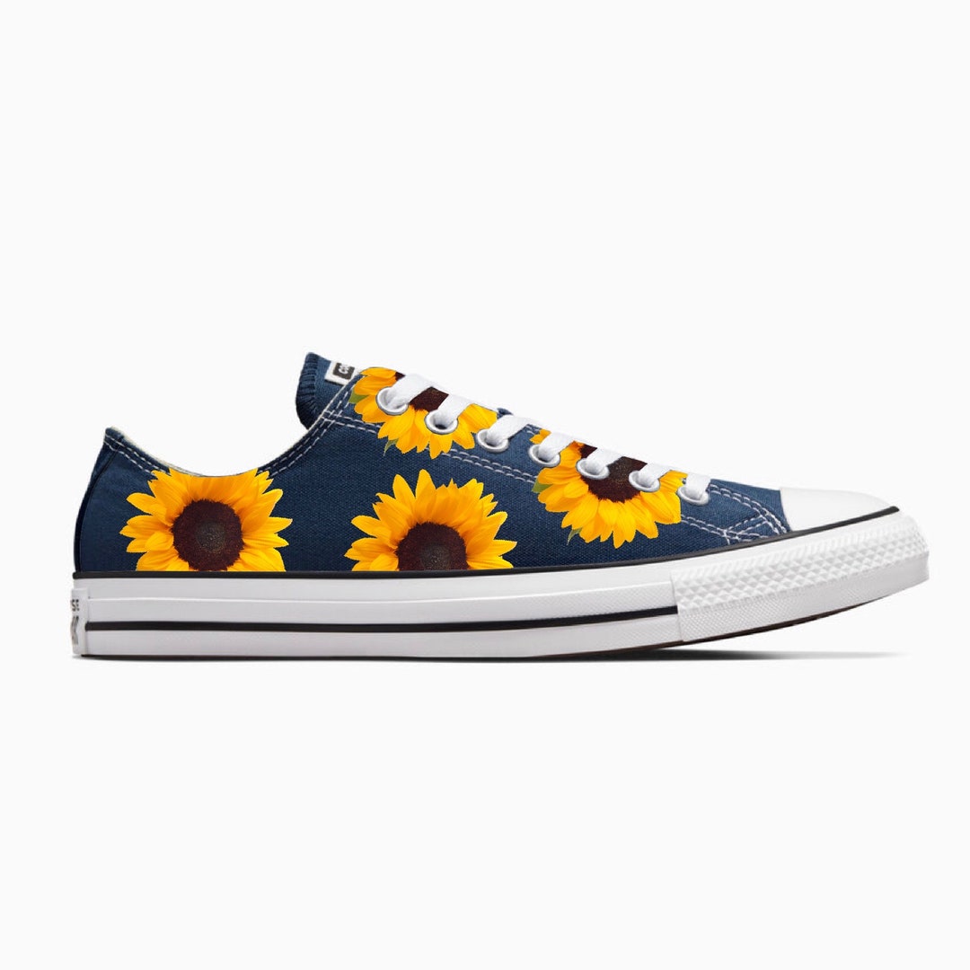 Sunflower Custom Converse Chuck Taylor Low Top Sneakers for Women and ...