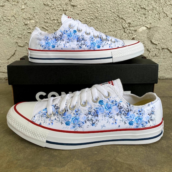 Floral Converse - Etsy