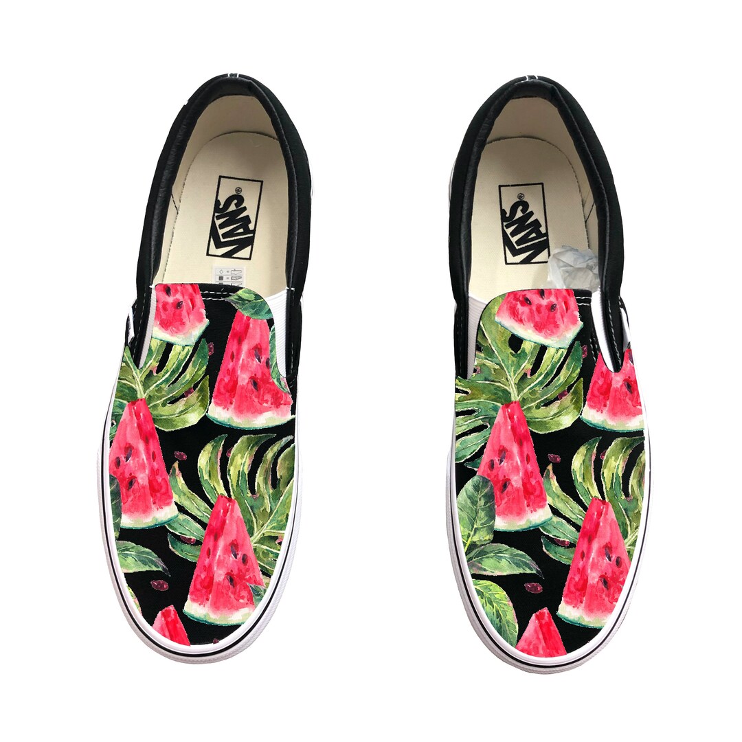 Watermelon Vans Slip Ons - Etsy