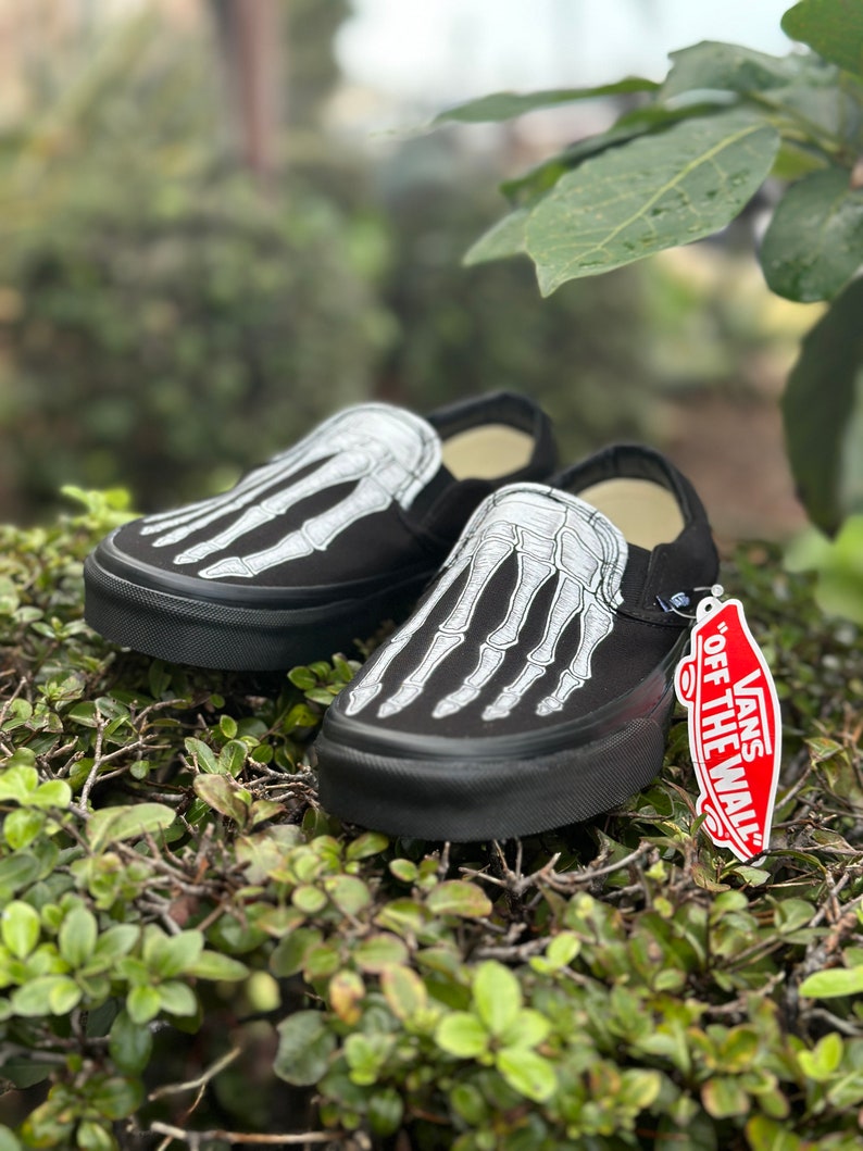 Skeleton Feet Vans Slip on Shoes for Men and Women - Etsy