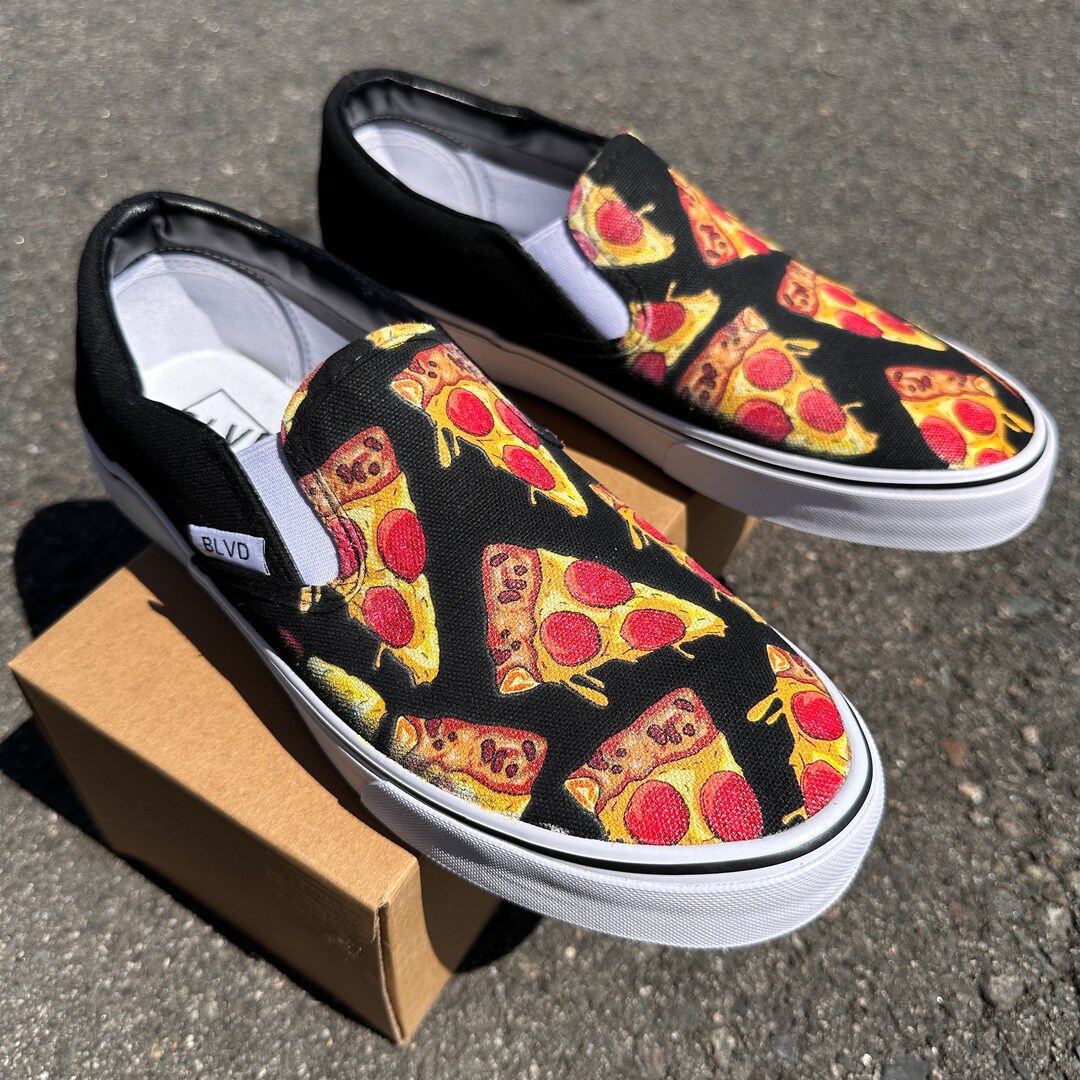 Pizza BLVD Slip on Shoes for Men and Women - Etsy