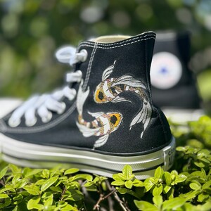 Koi Fish Custom Converse High Top Sneakers - Etsy