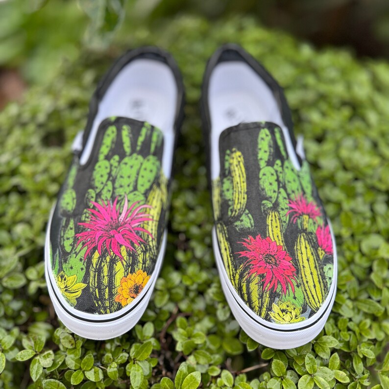 Cactus Garden - Custom Succulent BLVD Original Slip on Shoes for Men ...