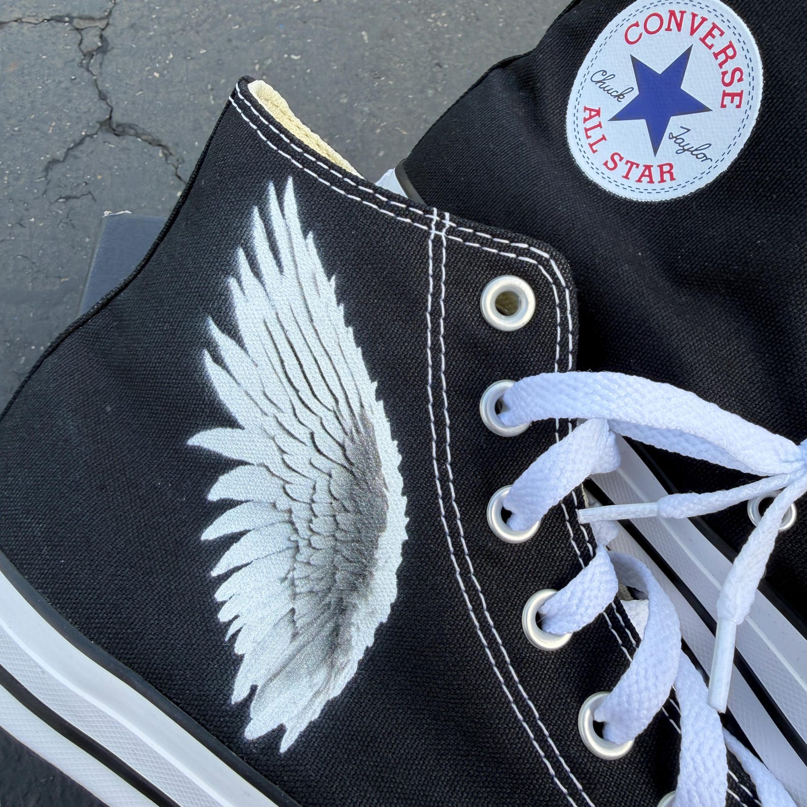 Angel Wings Converse High Top Chuck Taylor for Women and Men Customized ...