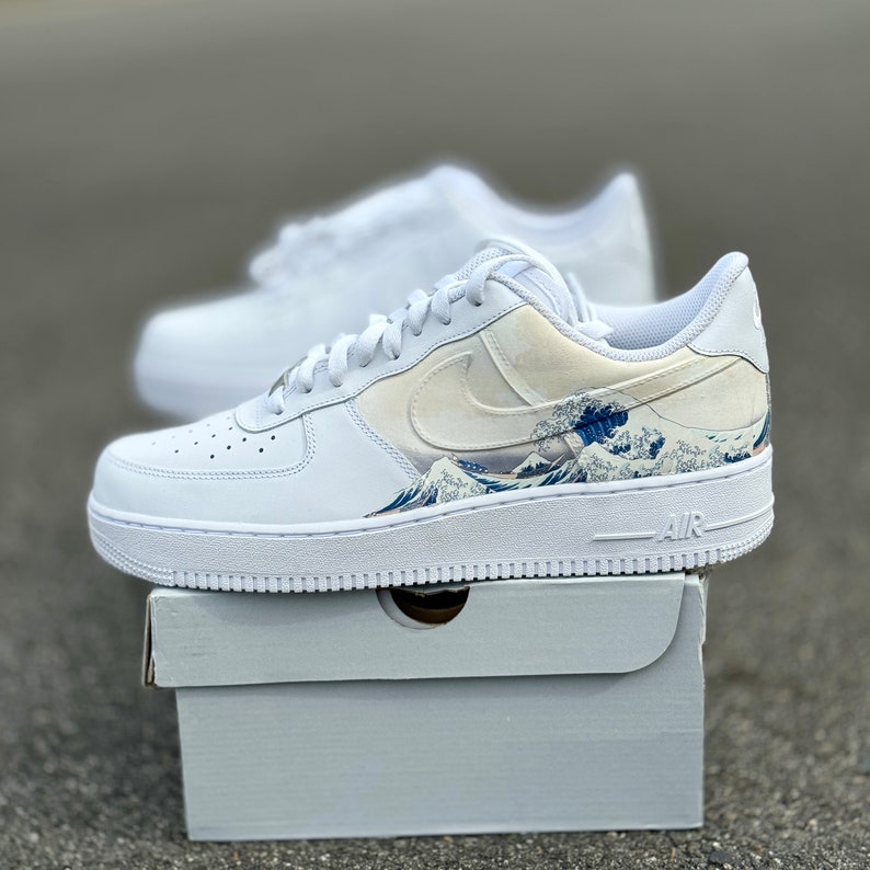 Custom Nike Air Force 1 - Great Wave off Kanagawa - Custom Nike AF1 ...