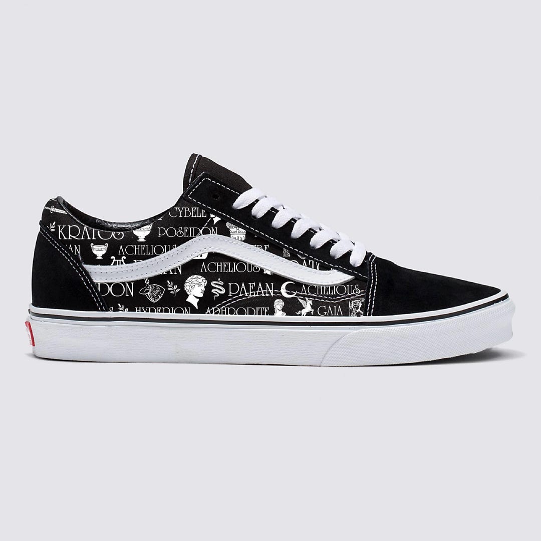 Greek Mythology on Custom Vans Old Skool Sneakers - Etsy