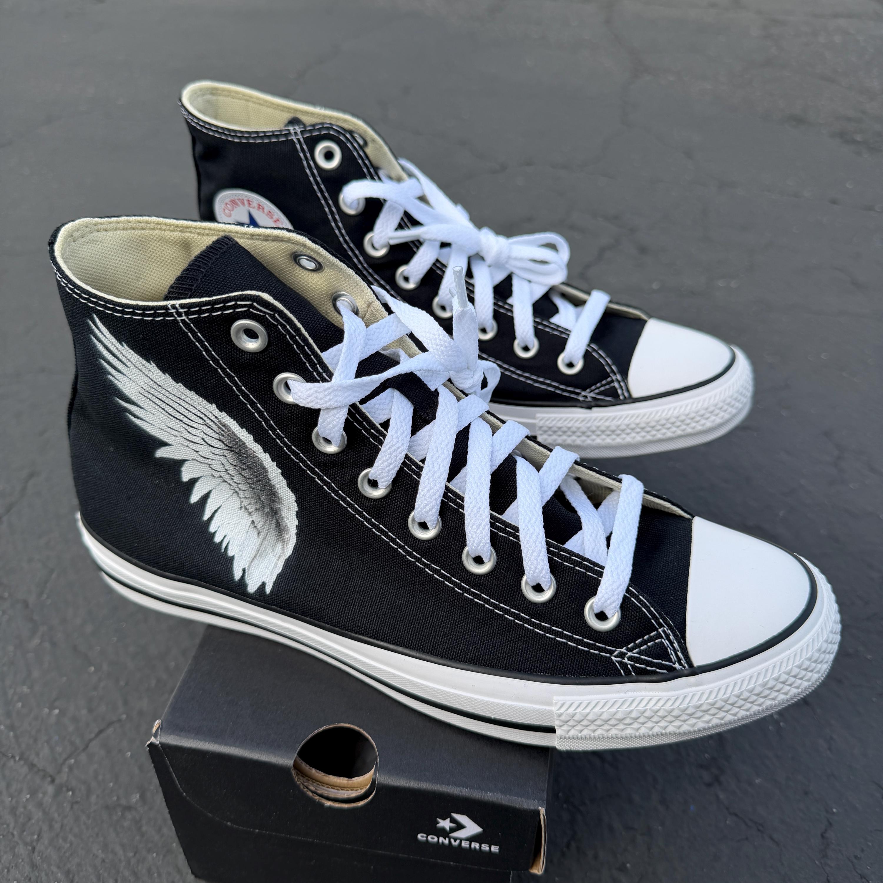 Angel Wings Converse High Top Chuck Taylor for Women and Men Customized ...