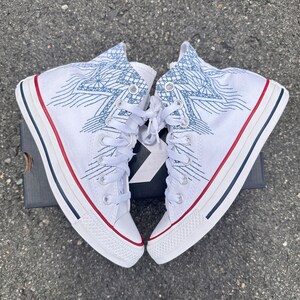 Custom Converse White High Top Shoes for Women Boho Pattern - Etsy