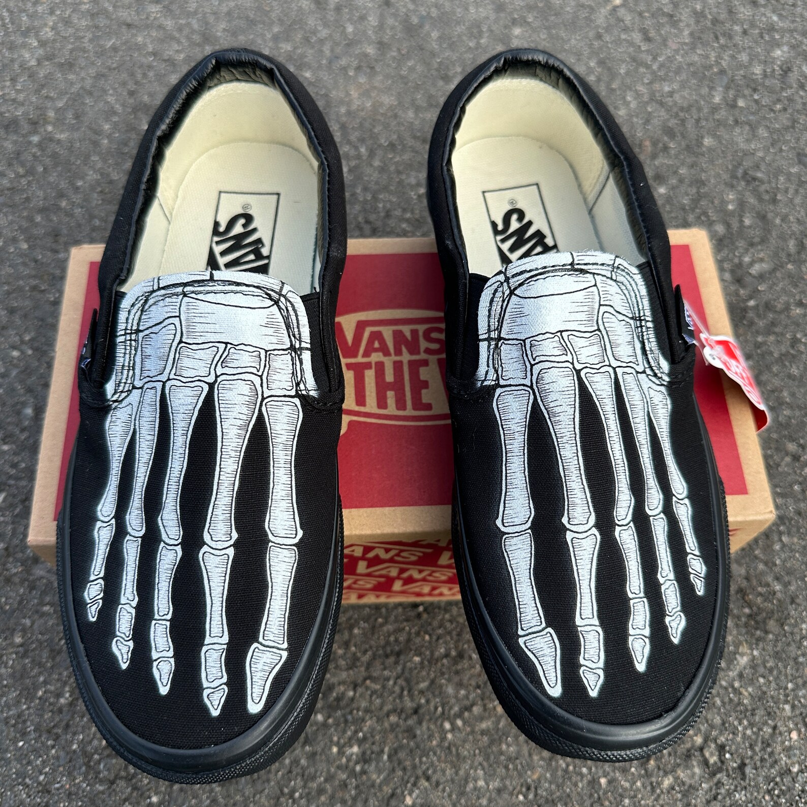 Skeleton Feet Vans Slip on Shoes for Men and Women - Etsy