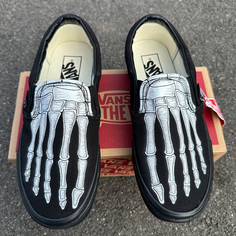 Skeleton Feet Vans Slip on Shoes for Men and Women - Etsy