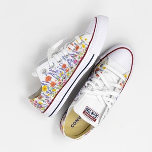 Flower Shoes - Flower Field Custom Low Top Converse - Etsy