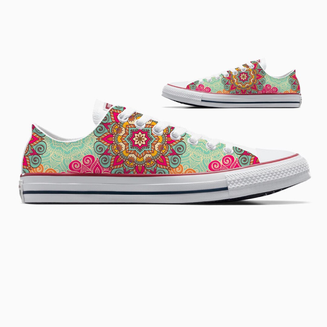 Mandala Pattern Boho Inspired Converse Chuck Taylor for Men and Women ...