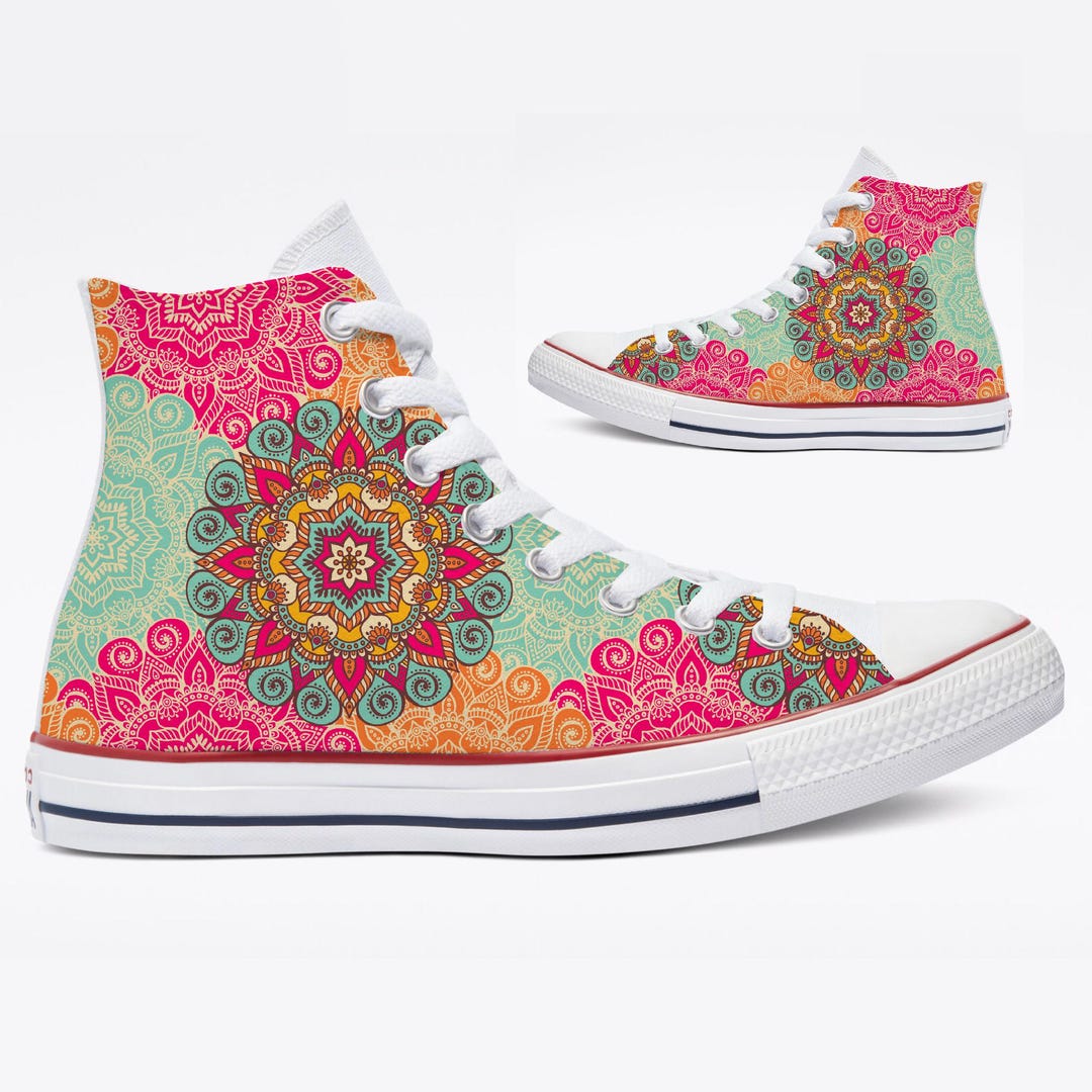 Mandala Pattern Boho Inspired Converse Chuck Taylor for Men and Women ...