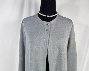 Silver Cardigan - Etsy