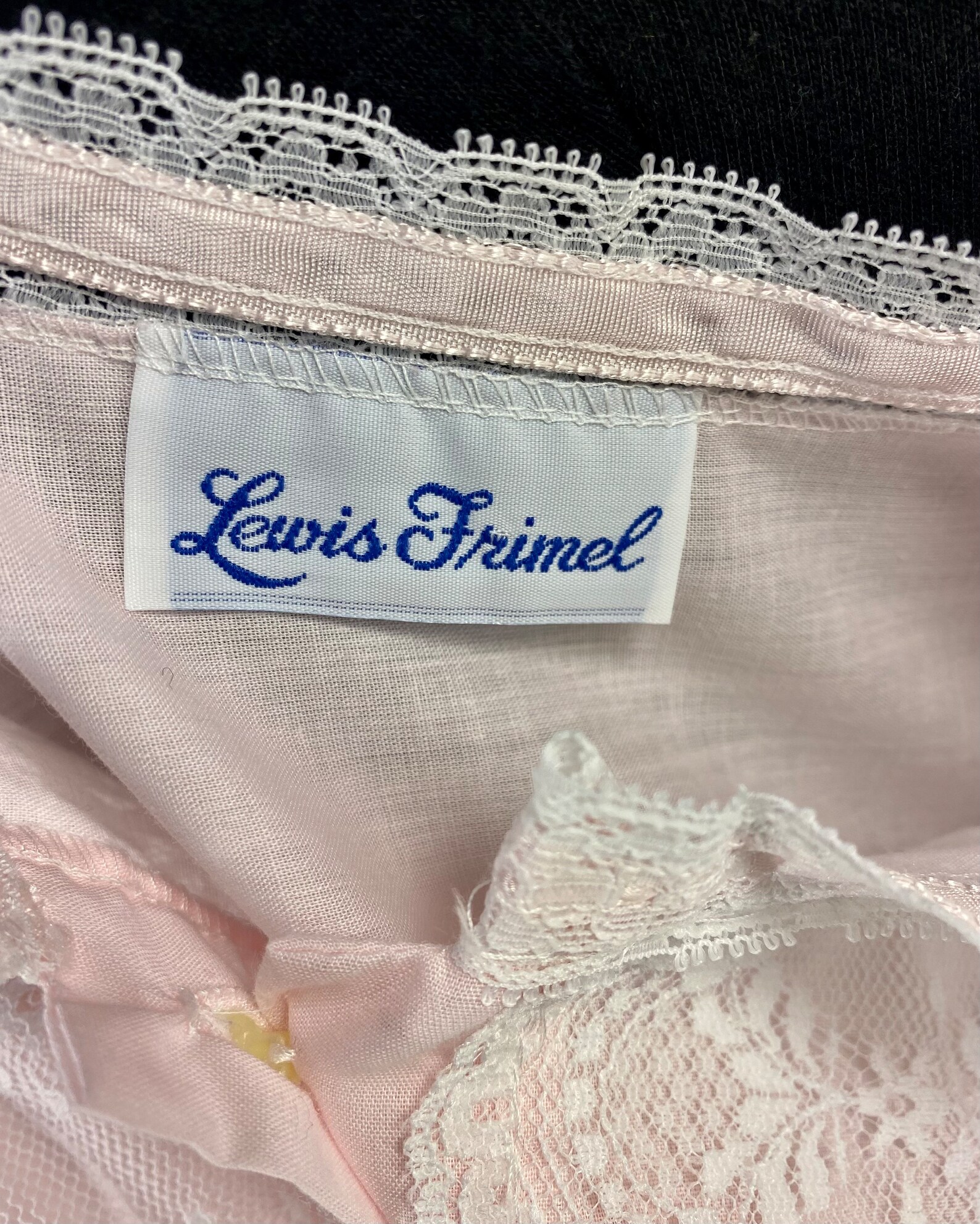Vintage Lewis Frimel Pale Pink Nightgown Medium Short Sleeve - Etsy
