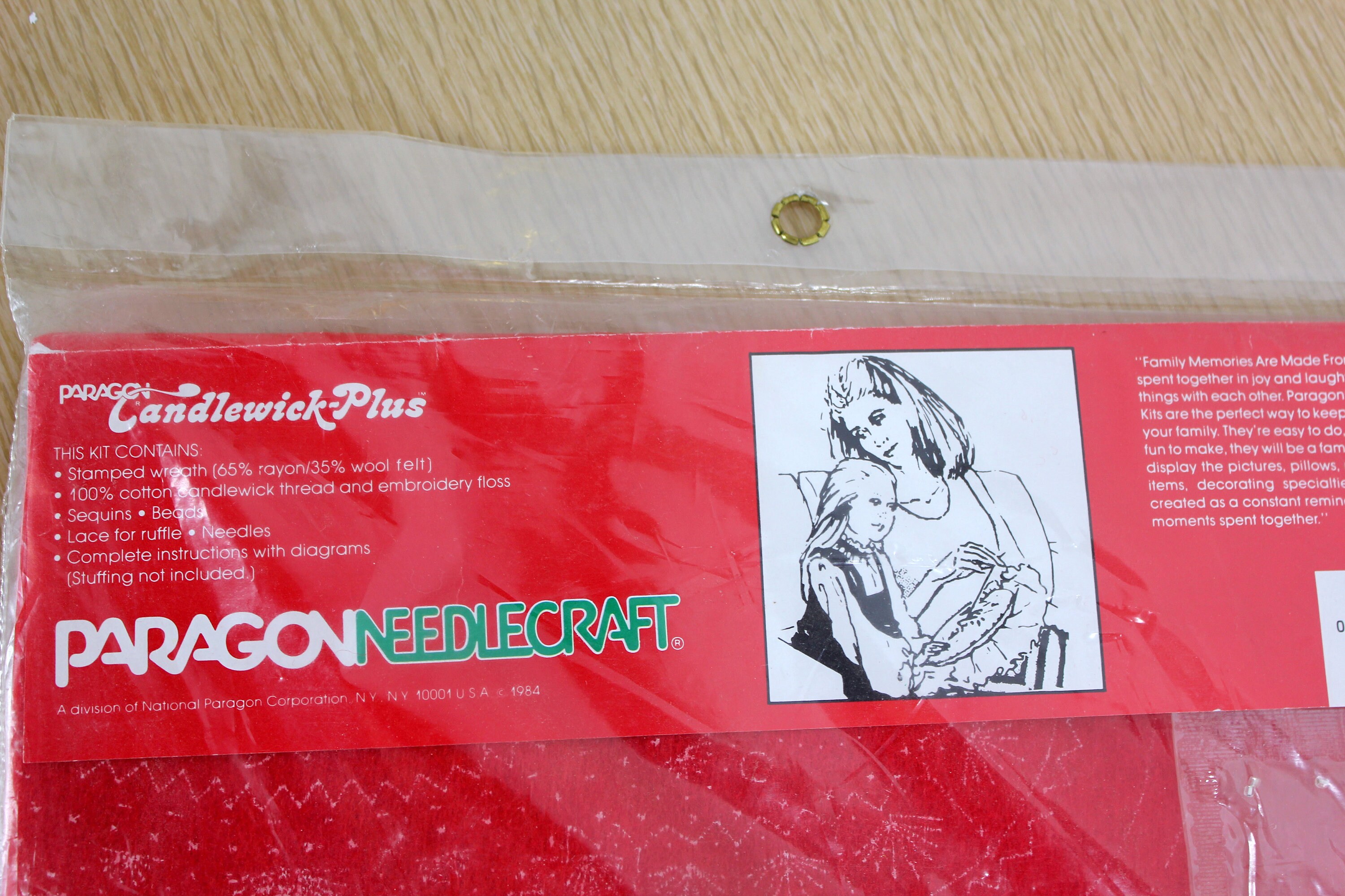 Vintage Christmas Candlewick Wreath Kit Paragon Red Christmas - Etsy UK