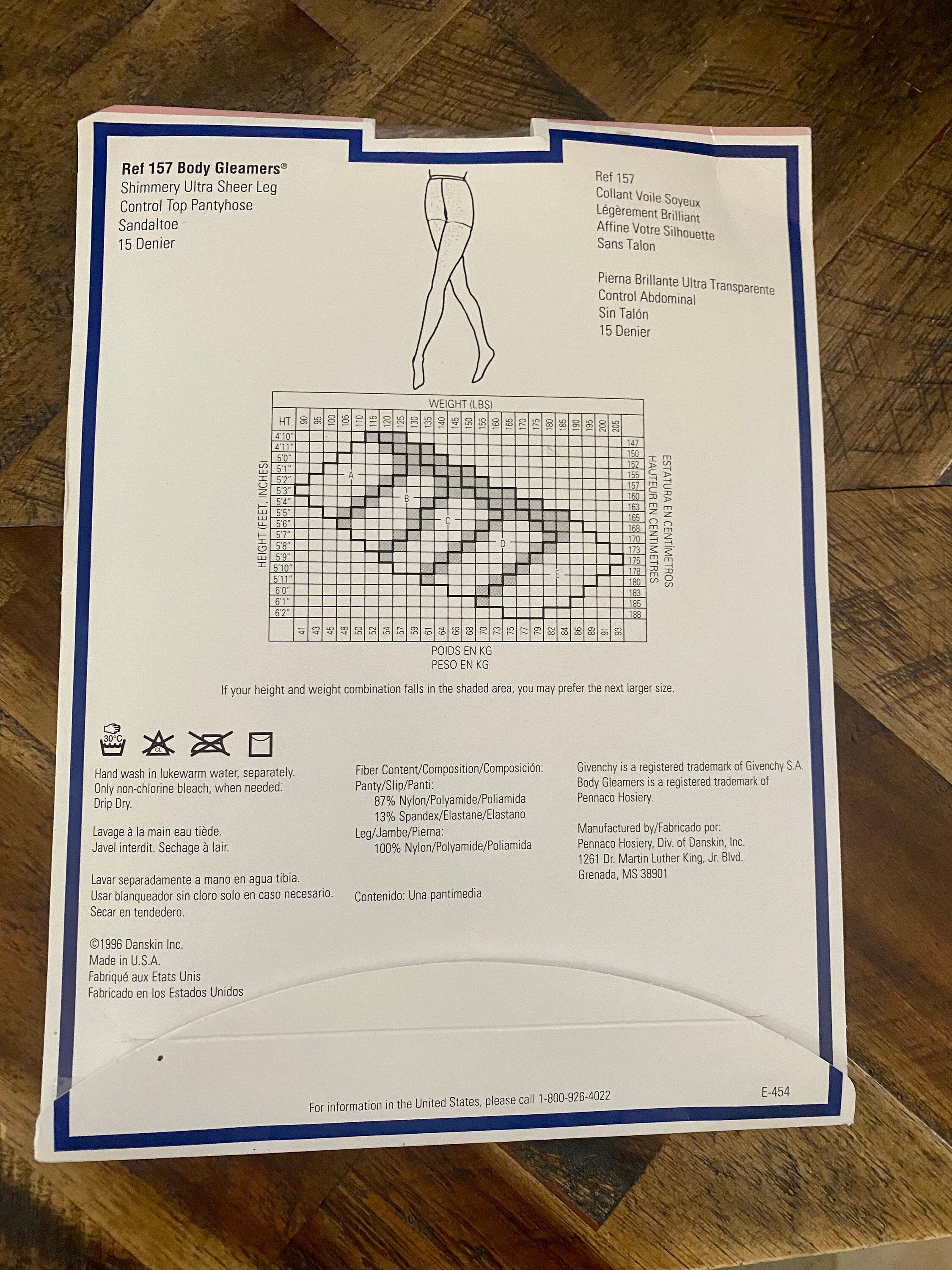 Vintage Givenchy Body Gleamers Pantyhose Blush Size E NIP - Etsy