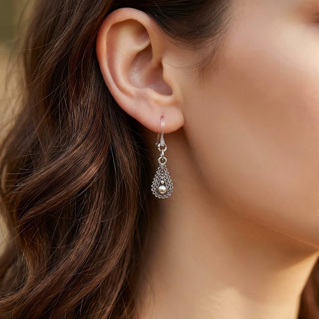Teardrop Dangle Earrings for Sensitive Ears | Hypoallergenic Plastic ...