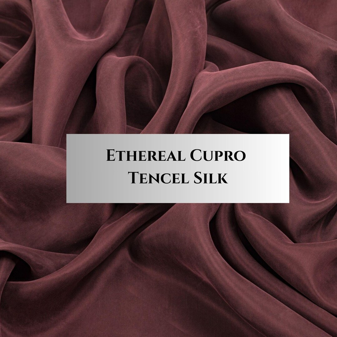 Sandwashed Cupro Tencel Fabric, Vegan Silk Feel, Korean Soft, 135cm ...