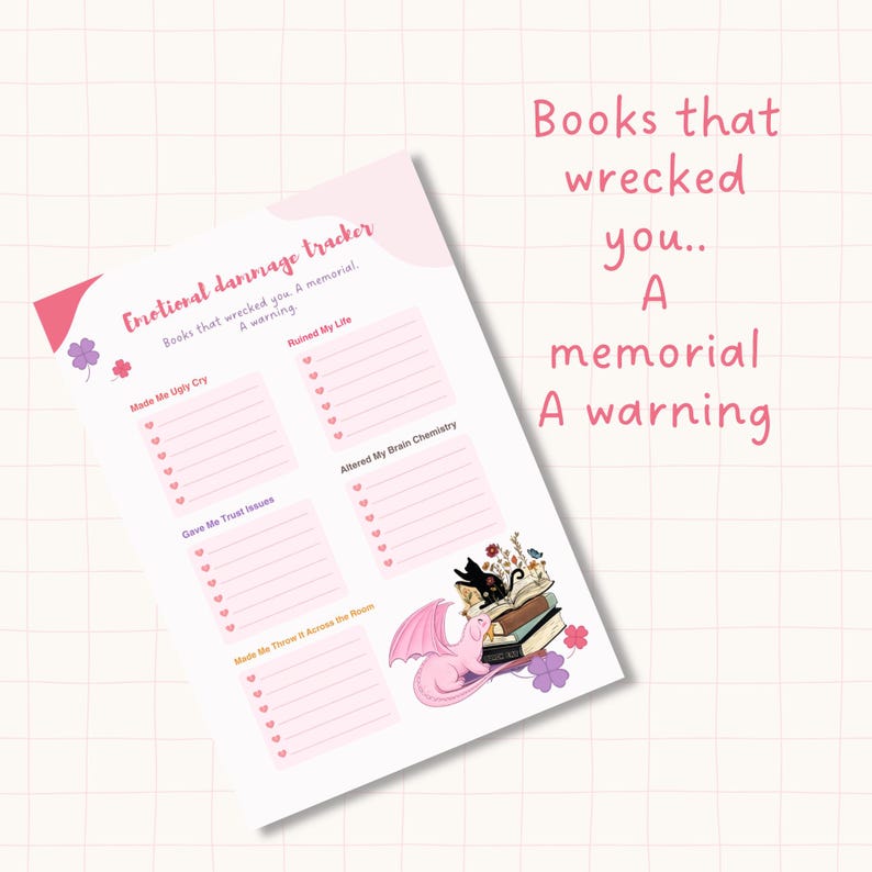 Reading Journal Printable PDF | Book Tracker, Book Review Templates ...