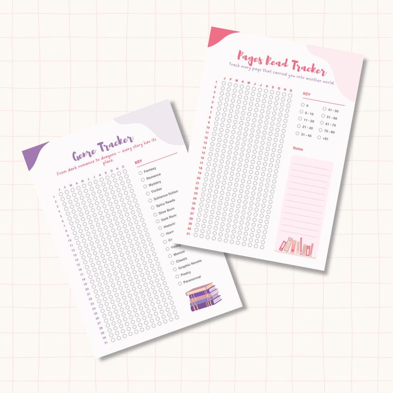 Reading Journal Printable PDF | Book Tracker, Book Review Templates ...