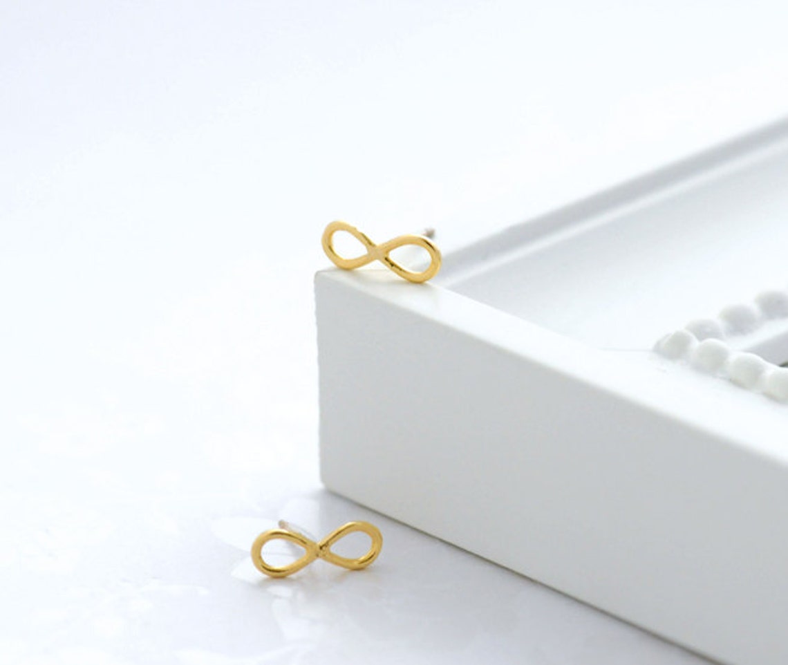 Infinity Earrings. Infinity Stud Earrings. Infinity Post Earrings ...