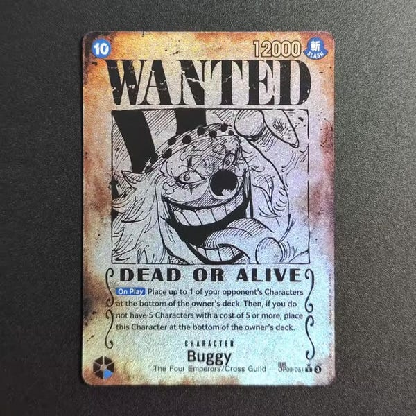 One Piece Buggy Wanted Poster - Etsy