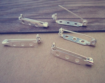 10pcs Silver color Brooch Pin 15mmx70mm | Etsy