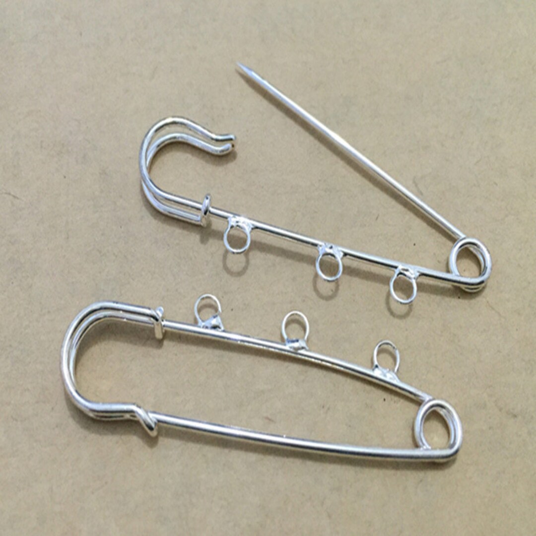 10pcs Silver Color Brooch Pin 15mmx70mm - Etsy