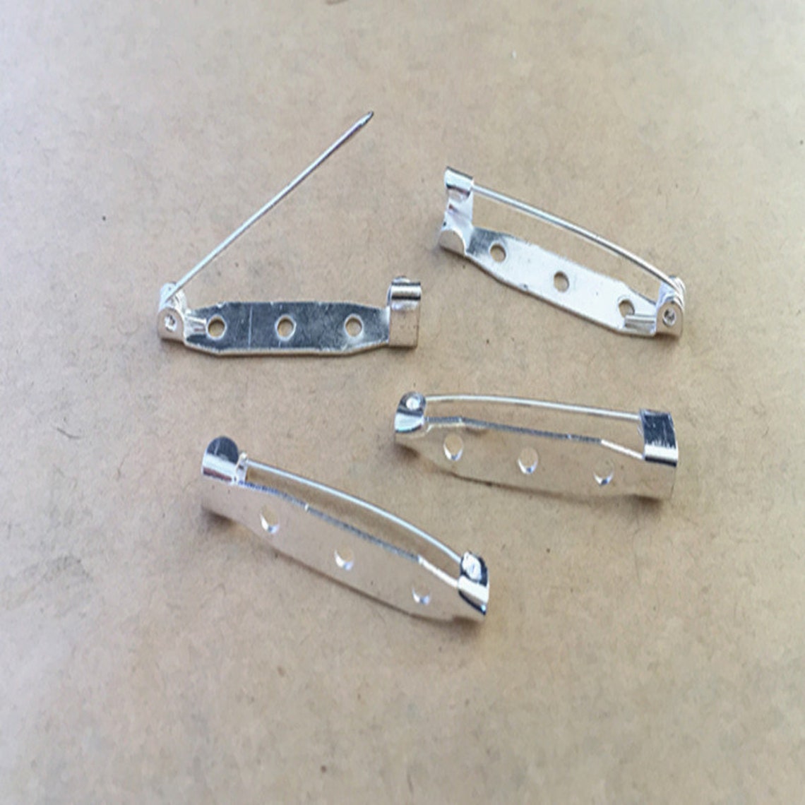 30pcs Silver Color Brooch Pin Backs 6mmx35mm - Etsy