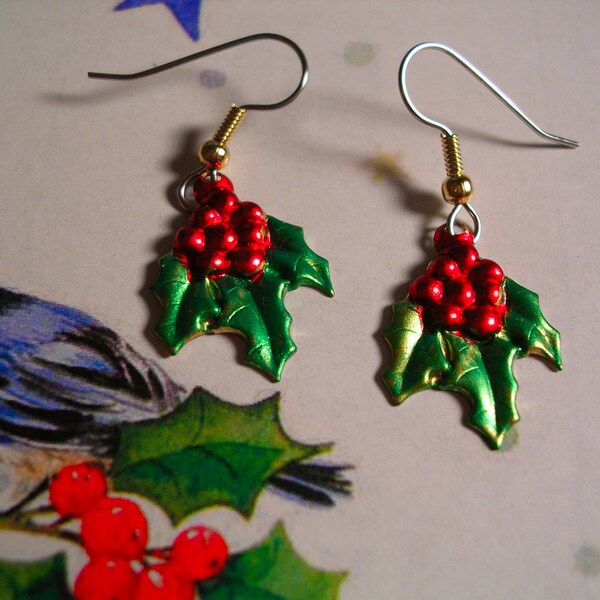 Holly Earrings - Etsy