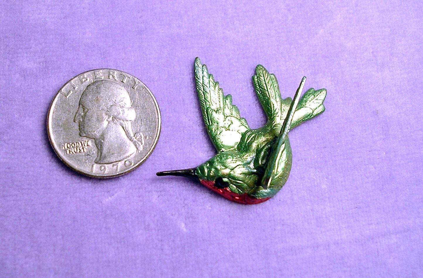 Hummingbird Pin. Ruby Throated Hummer - Etsy