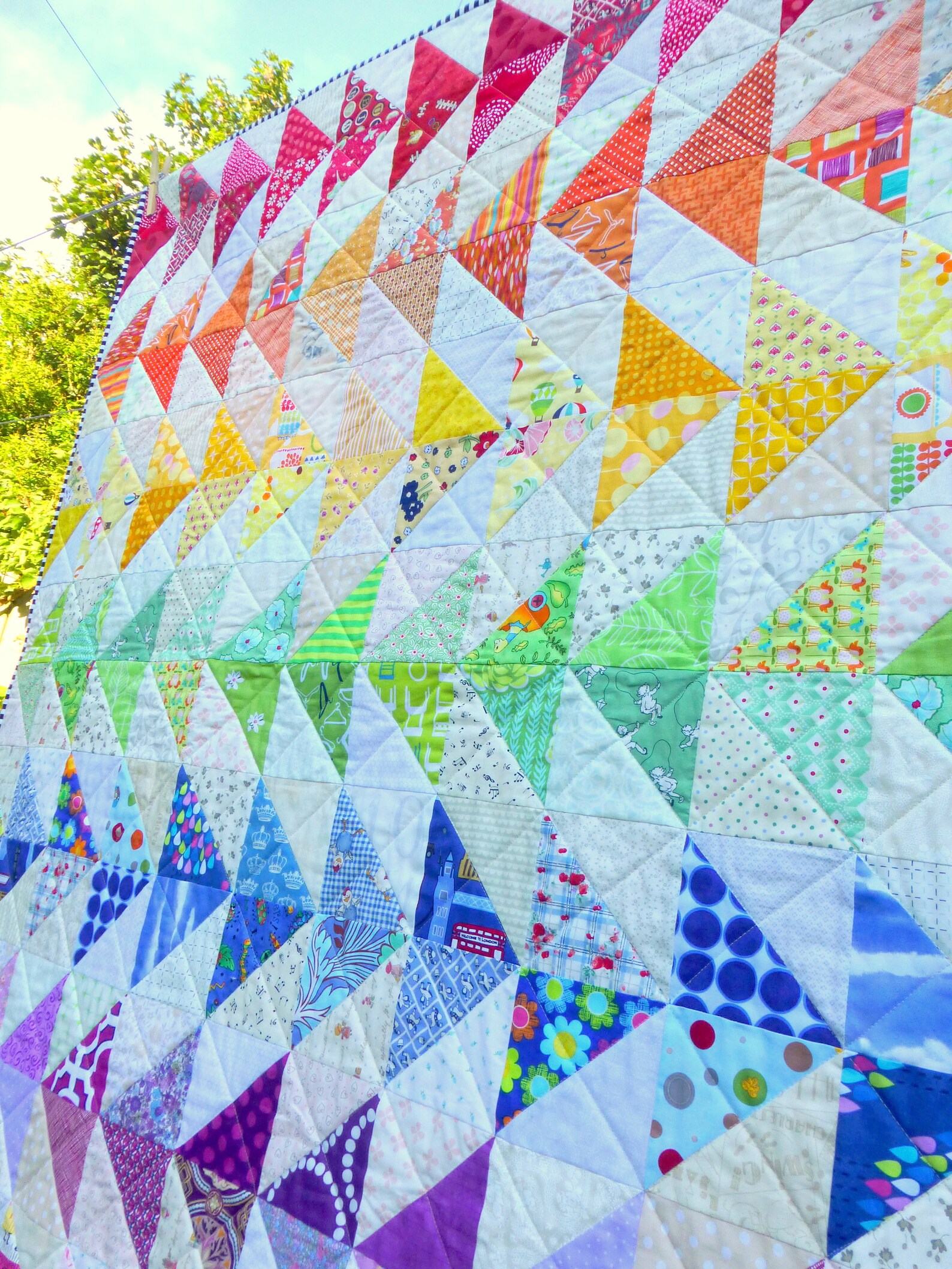 PDF Pattern: Rainbow Geese Quilt - Etsy