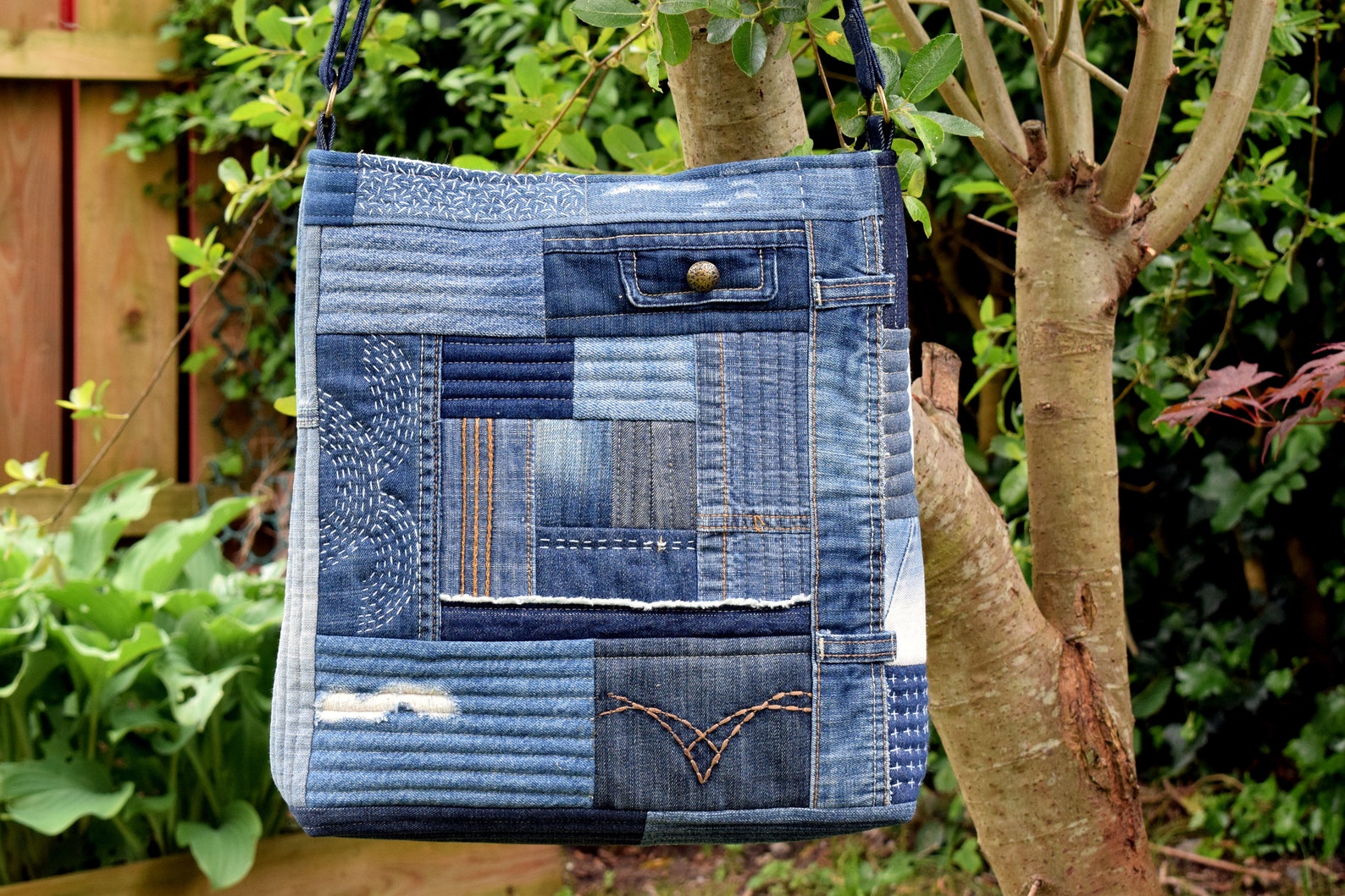 PDF Pattern: Denim Boro Bag - Etsy