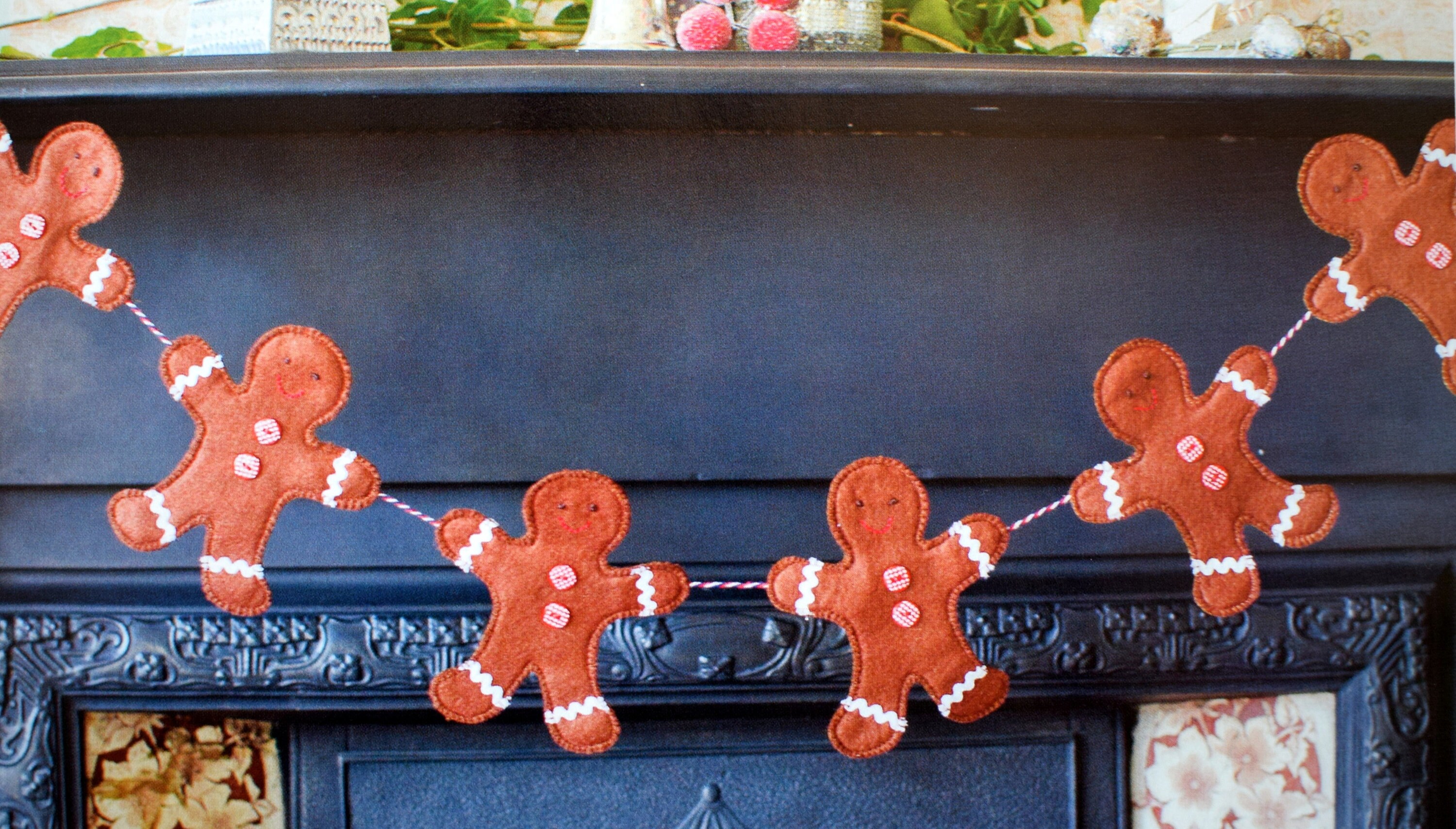 PDF Pattern: Gingerbread Men Garland - Etsy