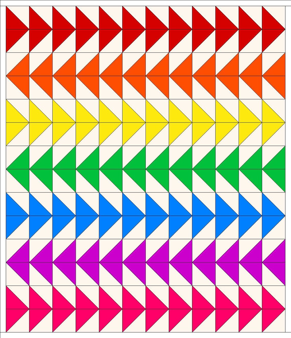 PDF Pattern: Rainbow Geese Quilt - Etsy