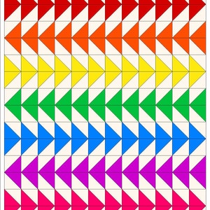 PDF Pattern: Rainbow Geese Quilt - Etsy