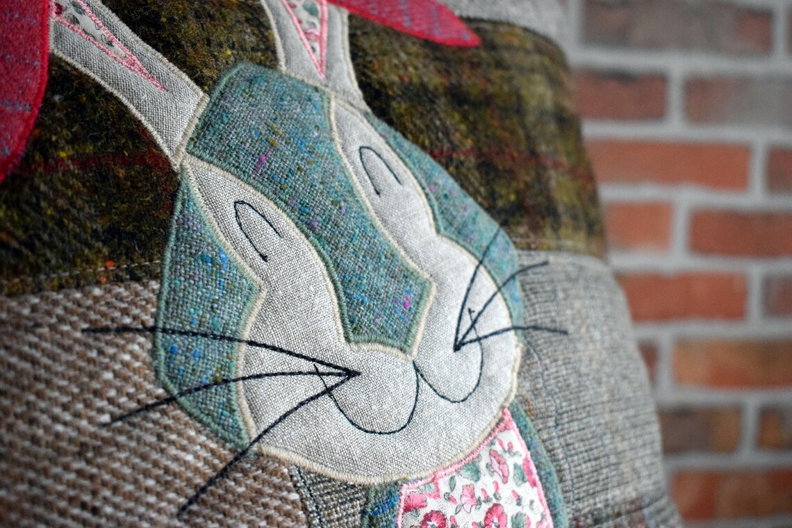 PDF Pattern: 'harriet Hare' Applique Cushion - Etsy