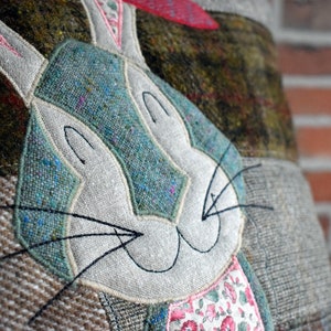 PDF Pattern: 'harriet Hare' Applique Cushion - Etsy