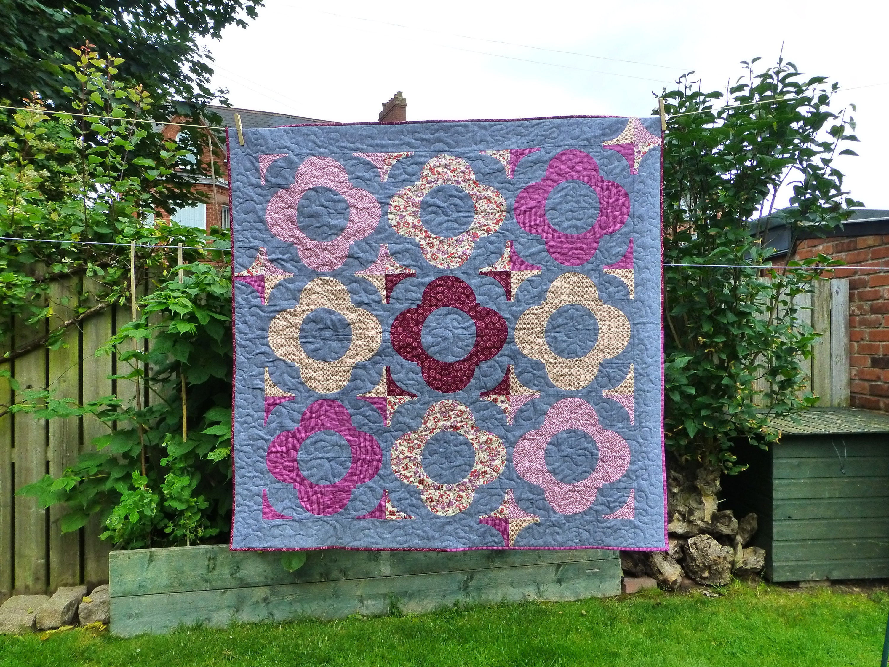 PDF Pattern: 'autumn Garden' drunkards Path Quilt - Etsy