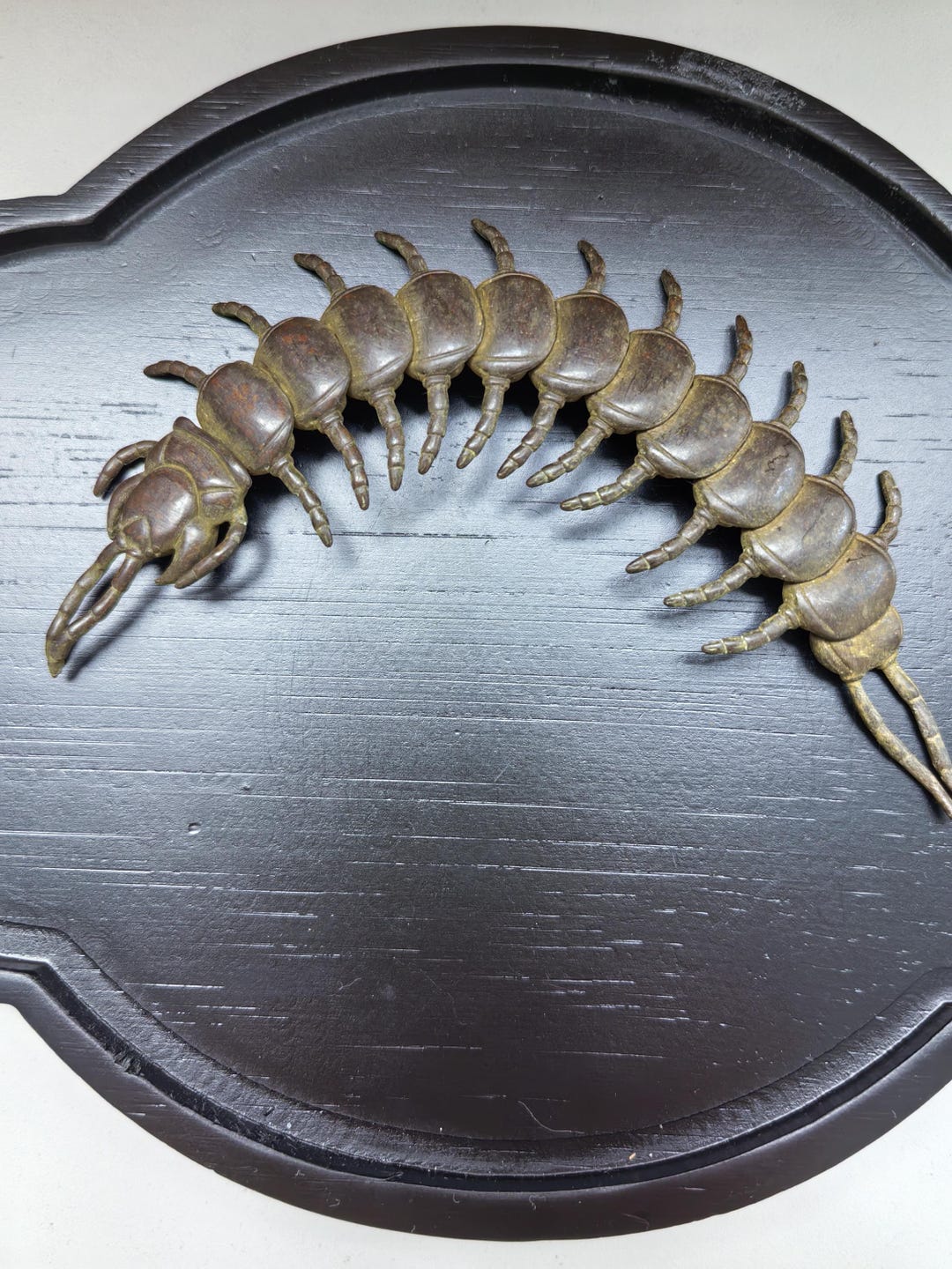 Vintage Copper Articulated Centipede Figurine Movable Brass Bug Desk ...