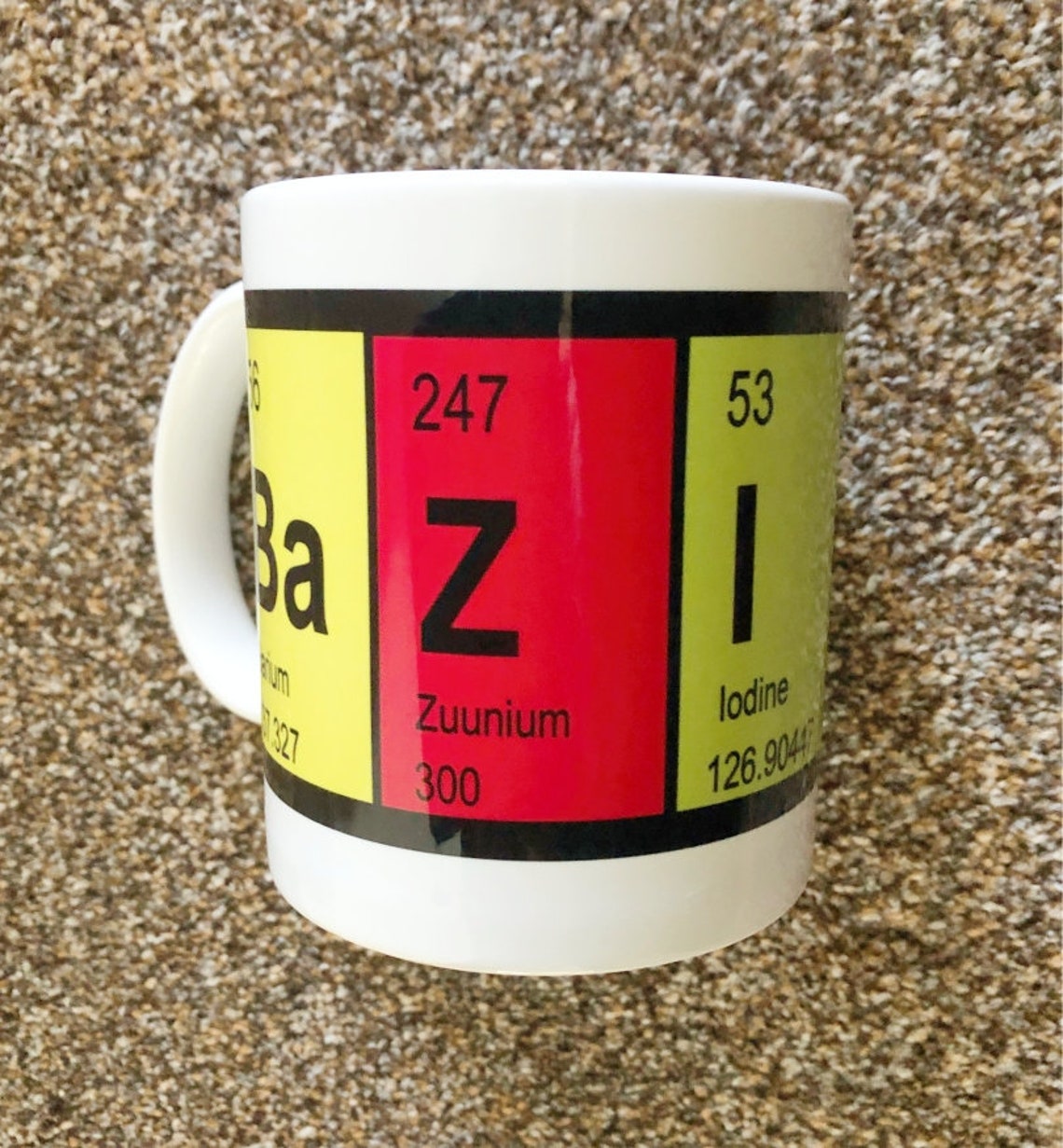 BAZINGA Mug With Chemical Element Symbols Stocking Filler - Etsy