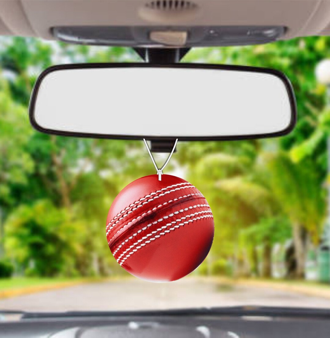 Cricket Ball Image, Flat Air Freshener, for Car or Home Use, Both Sides ...