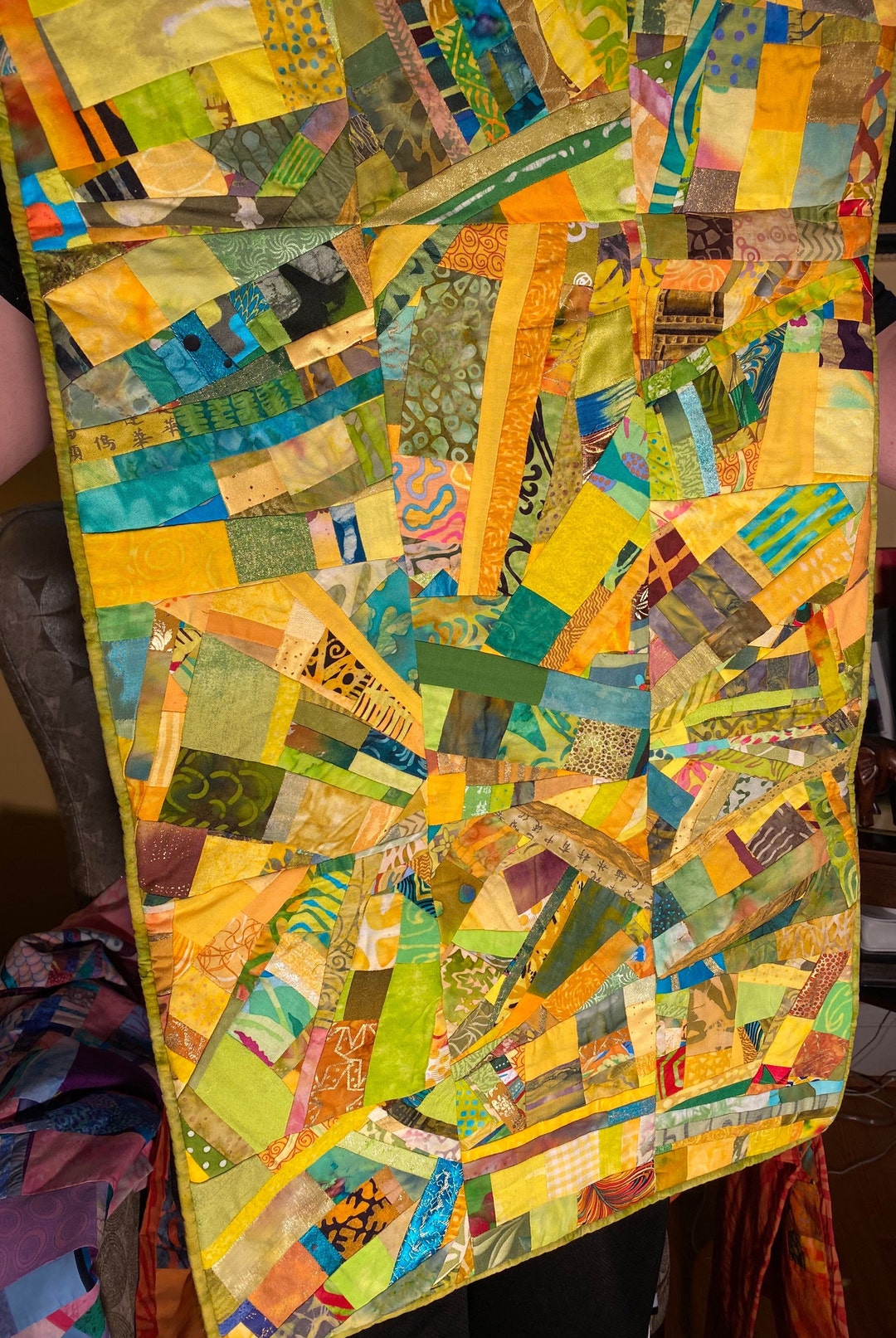 Contemporary Collage Art Quilt Wallhanging//abstract Modern Art Quilt ...