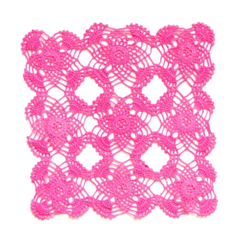 Square Crochet Doily - Etsy