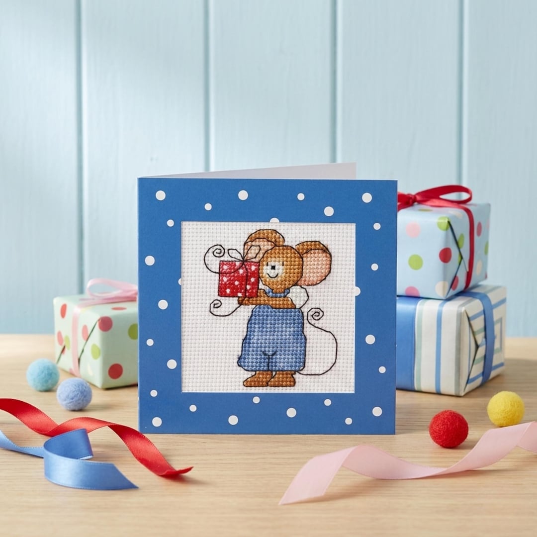Furry Tales Birthday Card Cross Stitch Patterns, Monty Lizzie Designs ...