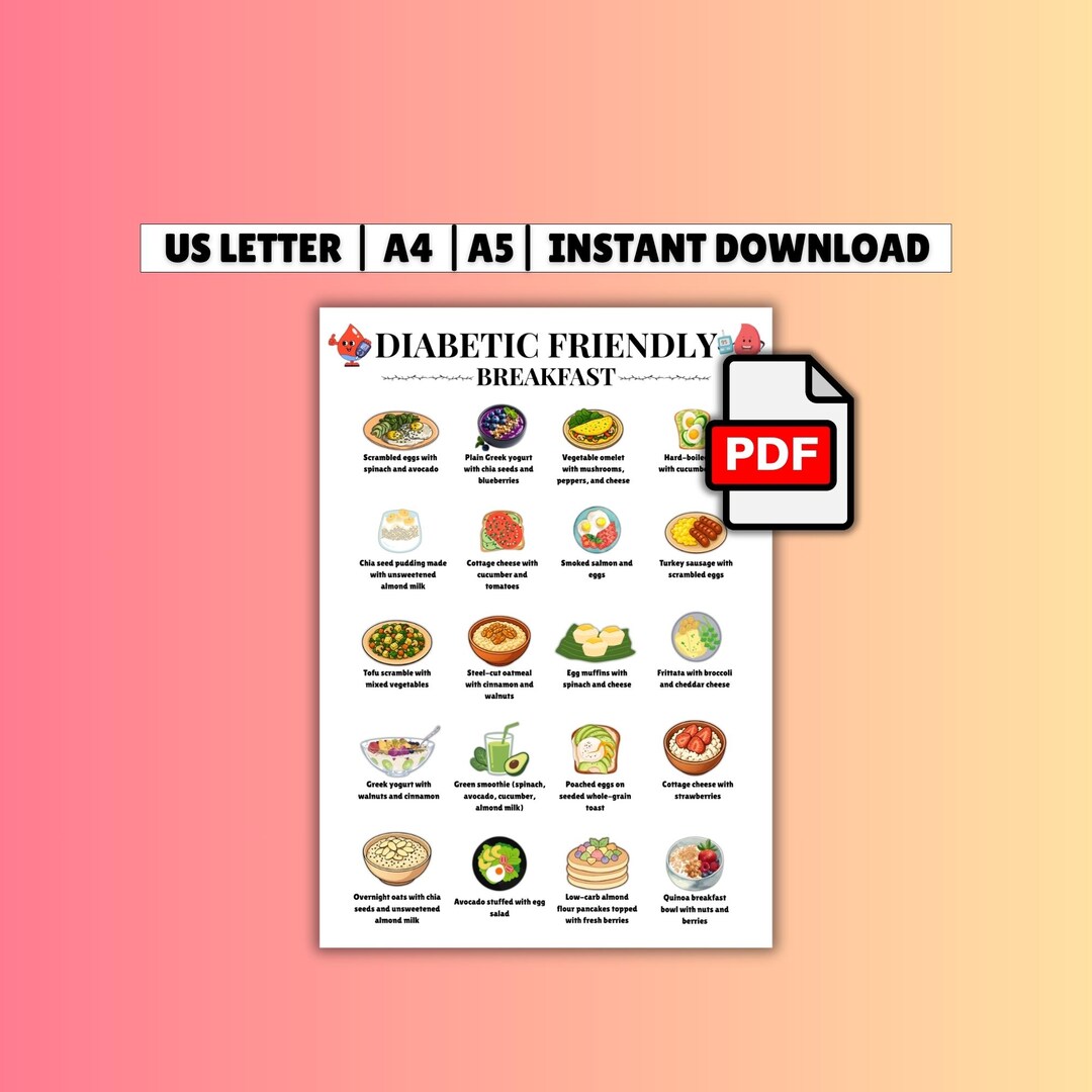 Diabetic Meal Plan & Diabetic Food List Printable | Food Chart,diabetic ...