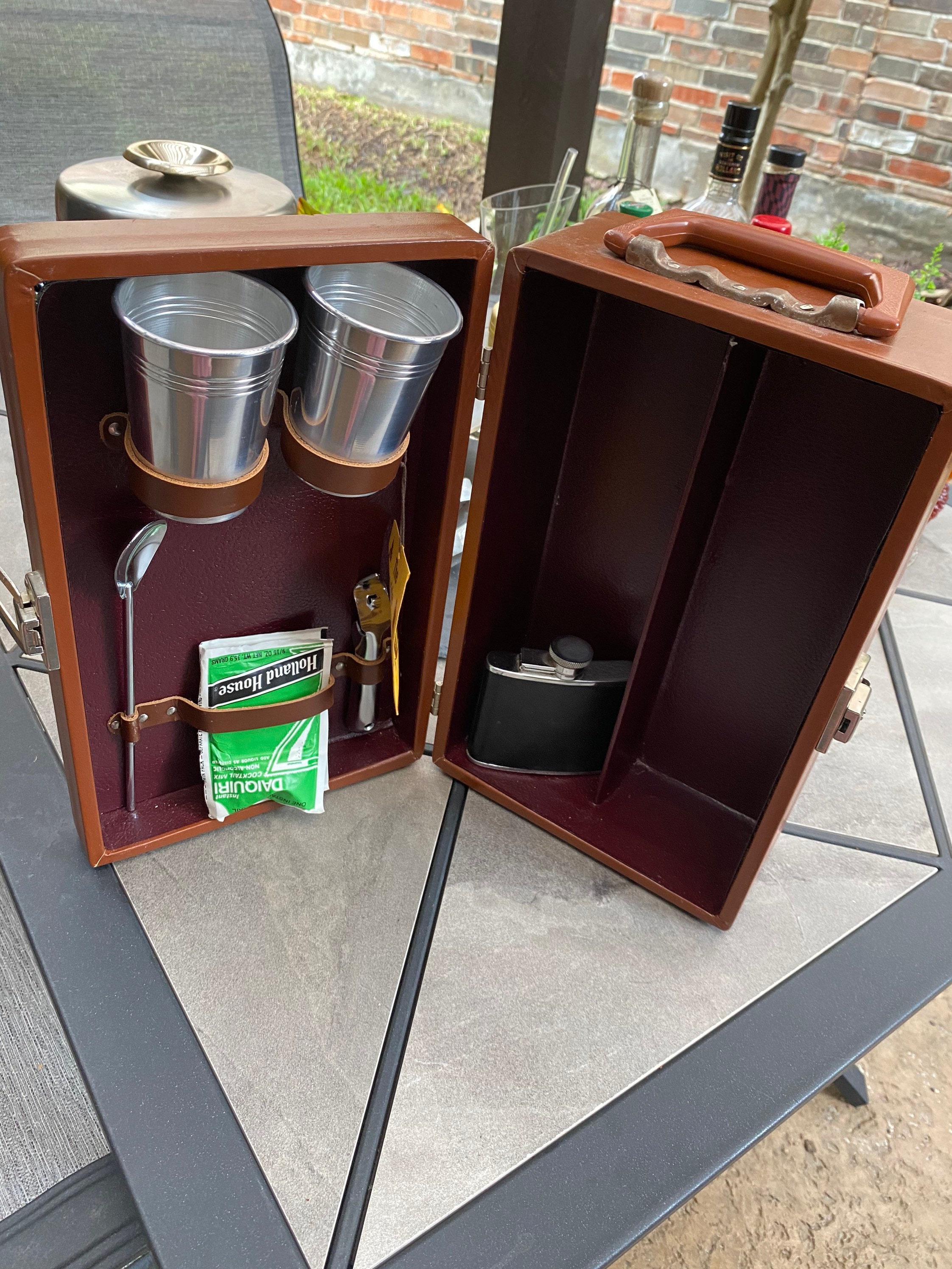 Vintage Portable Travel Bar With Accessories Mini Bar MCM | Etsy