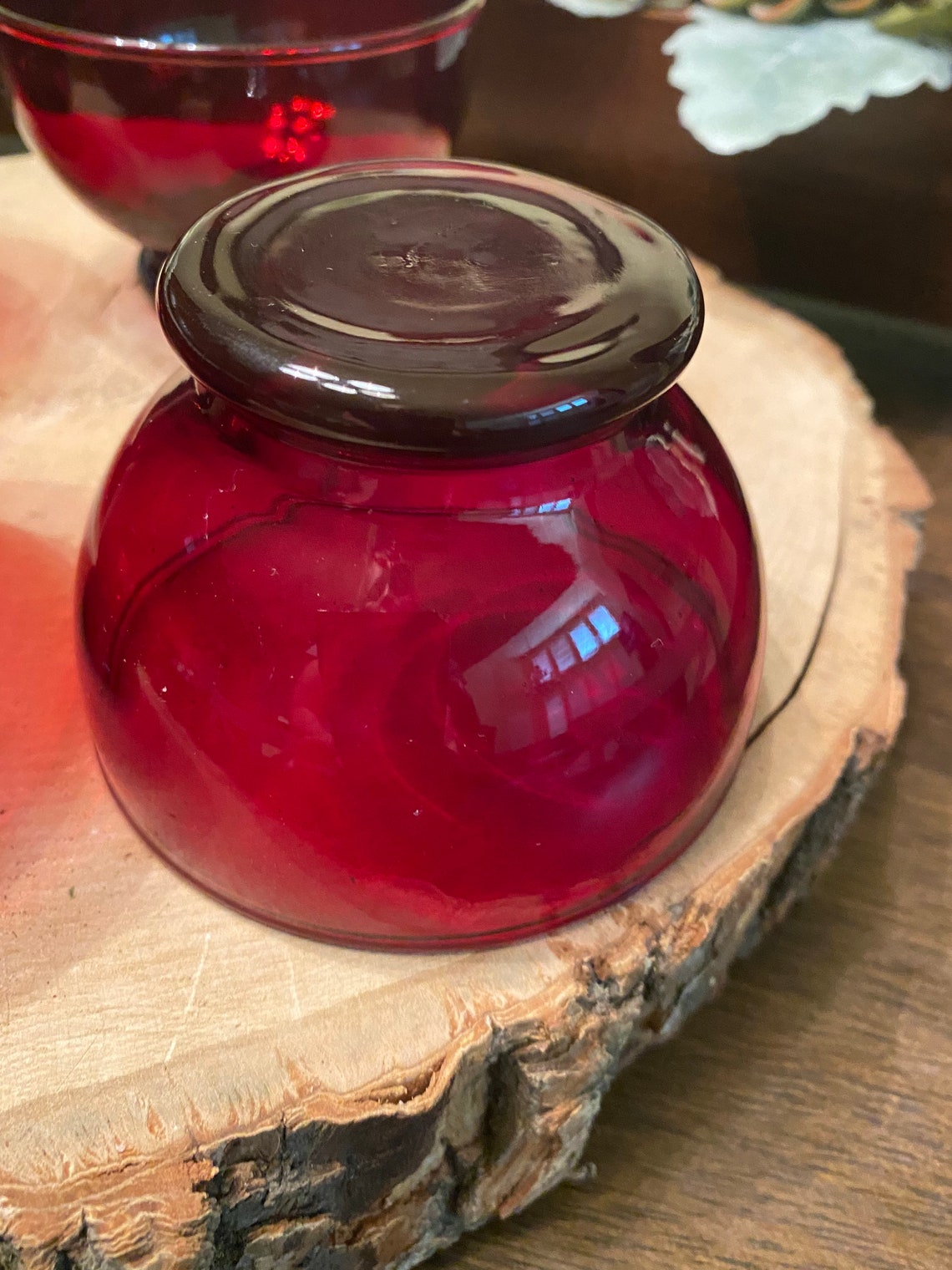 Ruby Red Glass Custard Dishes | Mid Century Dessert Cups, Set of 4 - Etsy